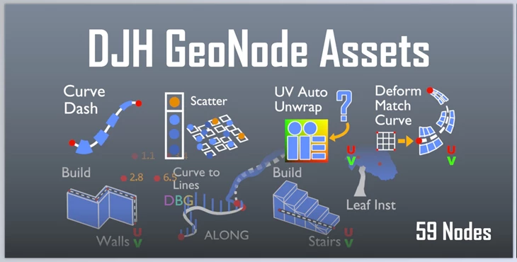 Download Blender Geonode Assets Addon